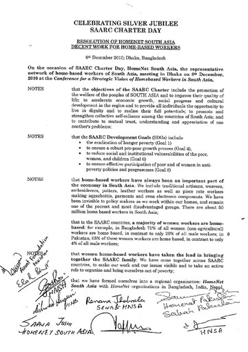 SAARC Charter | Homenet South Asia